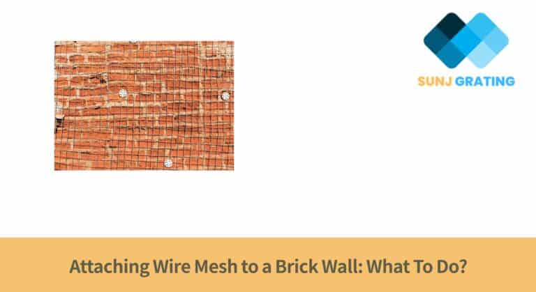 Attaching Wire Mesh to a Brick Wall: What To Do?